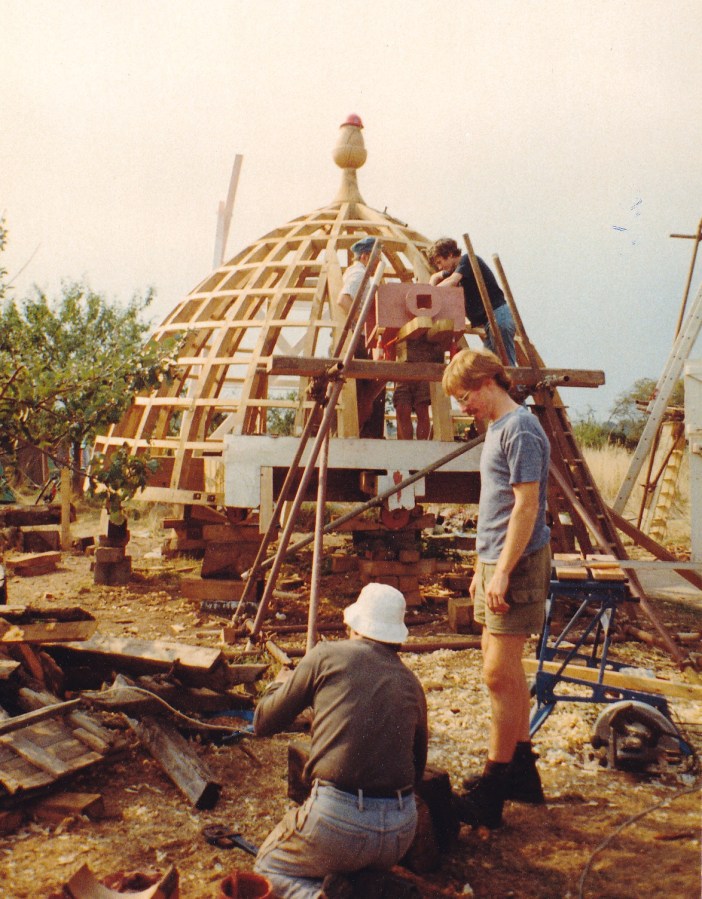 Building the new cap and roof | Thelnetham Windmill, Charity Number 265212